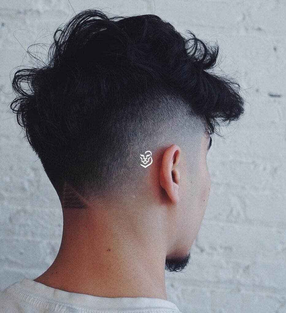 Messy Undercut Hairstyle For Men With Thick Curly Hair - Afrothentik ...